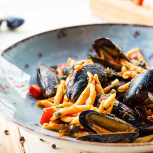 Orzo with Portabello Mushrooms - Racconto Italian Foods